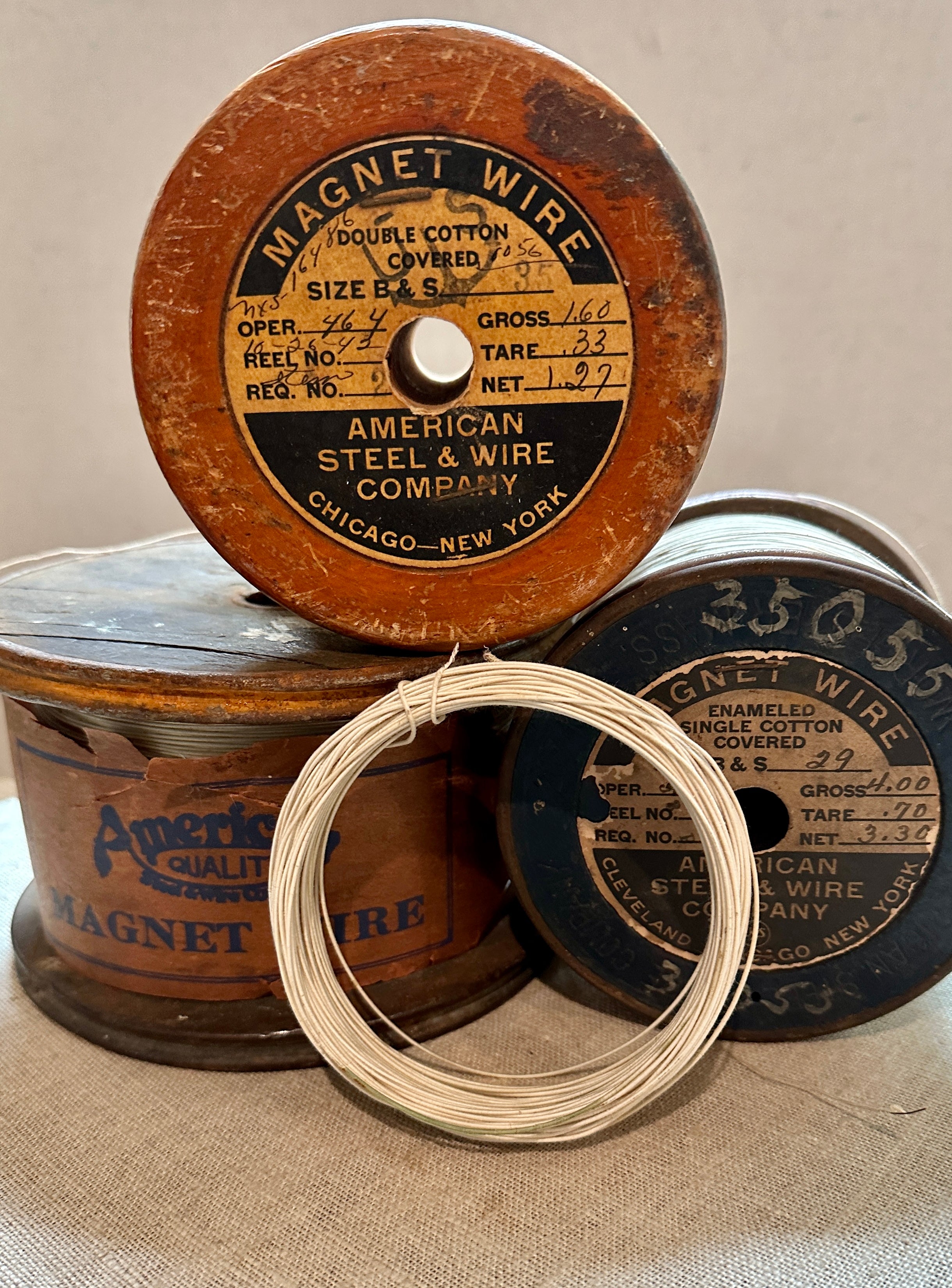 Antique Double Cotton Wrapped Copper Wire – Vintage Passementerie