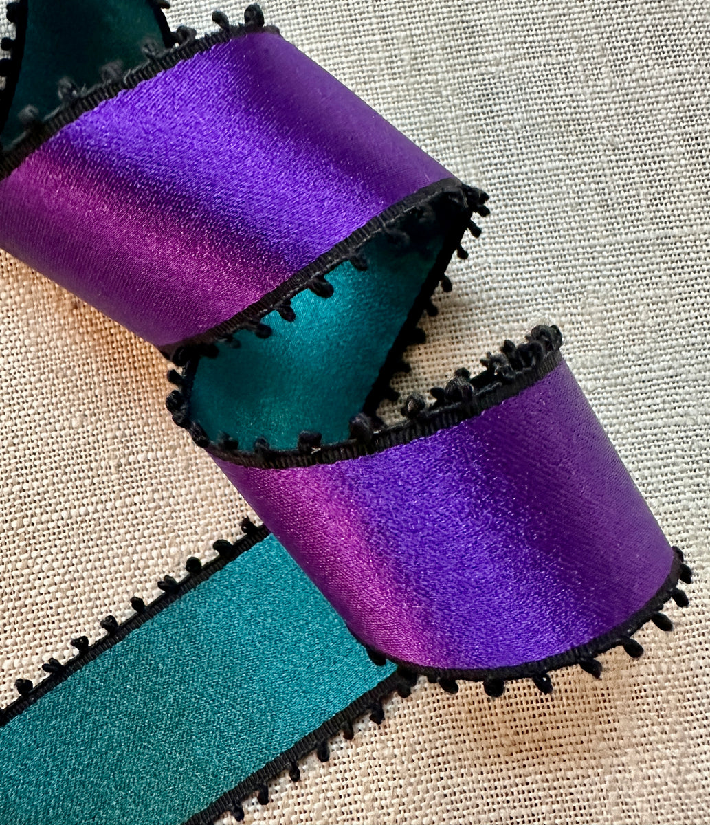Vintage French Two Color Picot Satin Ribbon – Vintage Passementerie
