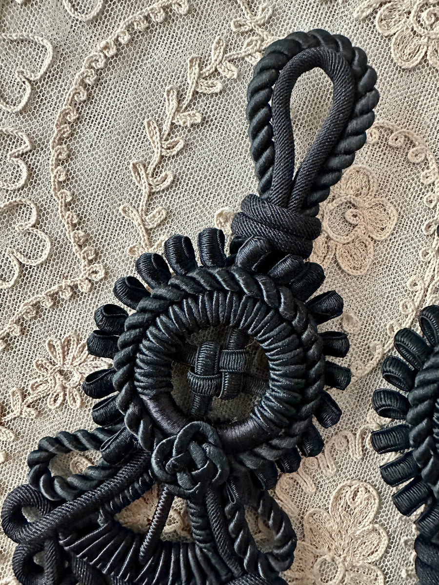 Antique Hand Sewn Heavy Cord Embellishments – Vintage Passementerie