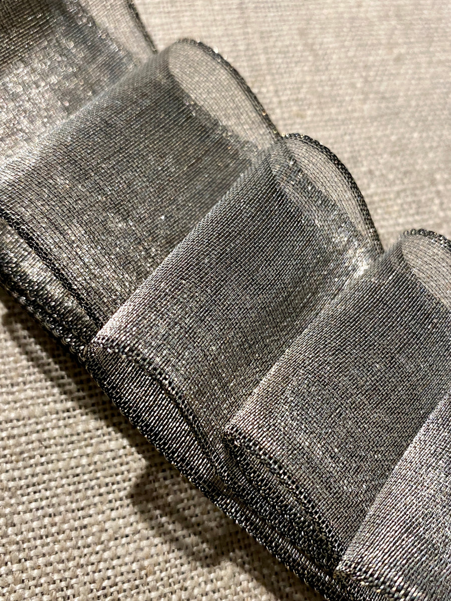 Silver Metal Tissue Ribbon – Vintage Passementerie