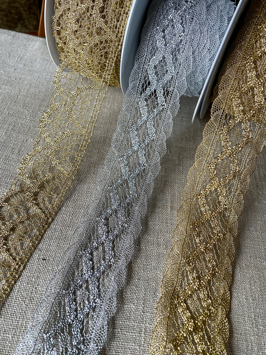 Vintage French Gold and Silver Lace – Vintage Passementerie