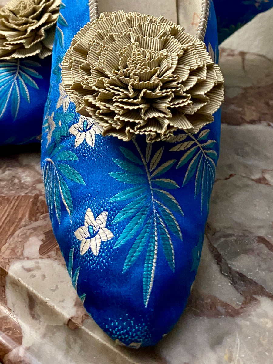 Antique Hand Made Silk Brocade Shoes – Vintage Passementerie
