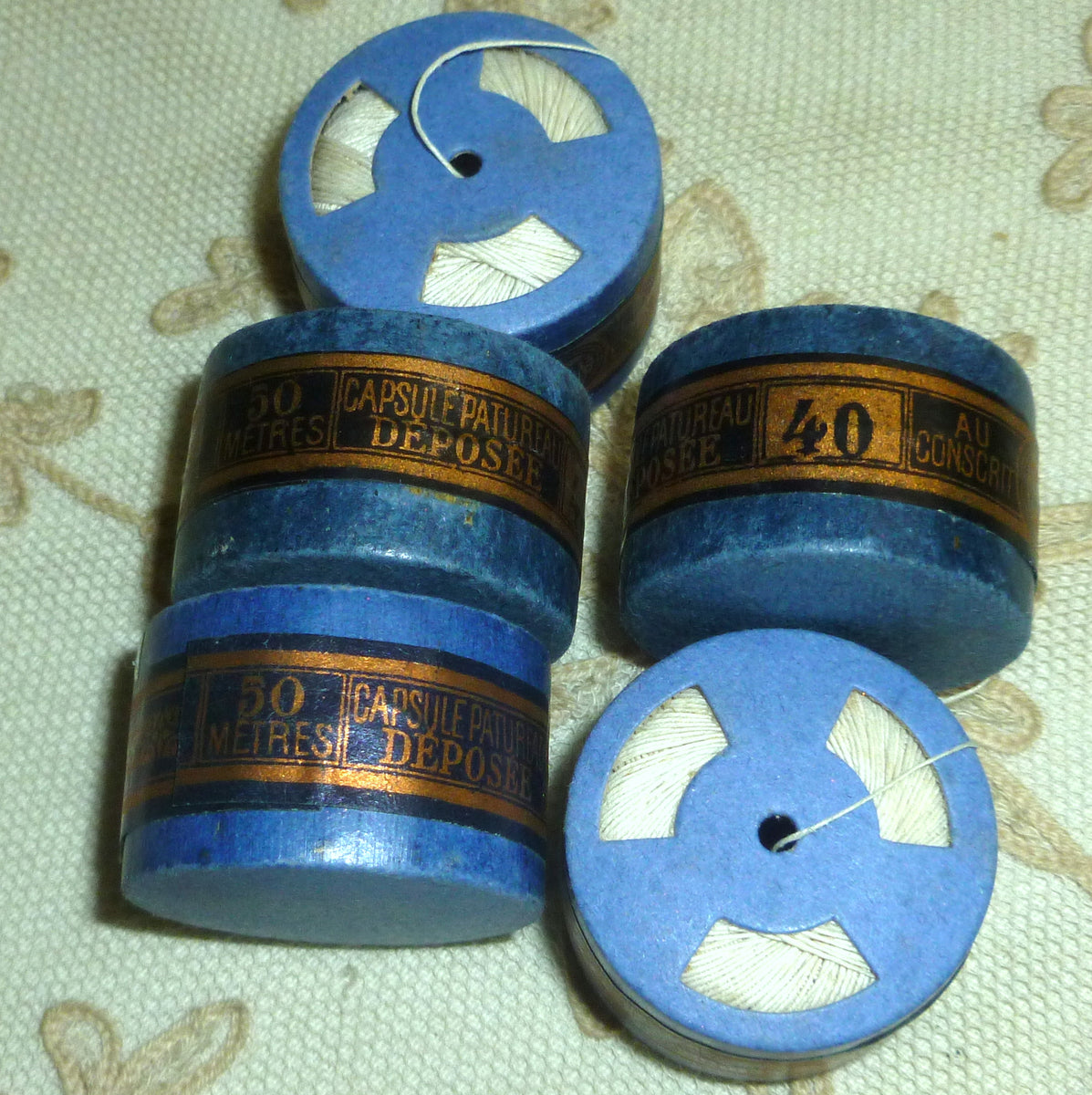 Antique French Linen Sewing Thread in Five Different Sizes – Vintage ...