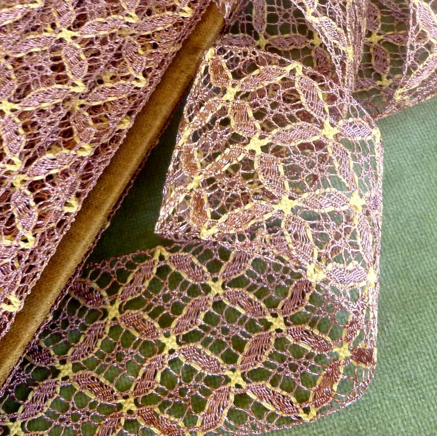 Paris Flea Market Pink Tinsel Lace – Vintage Passementerie