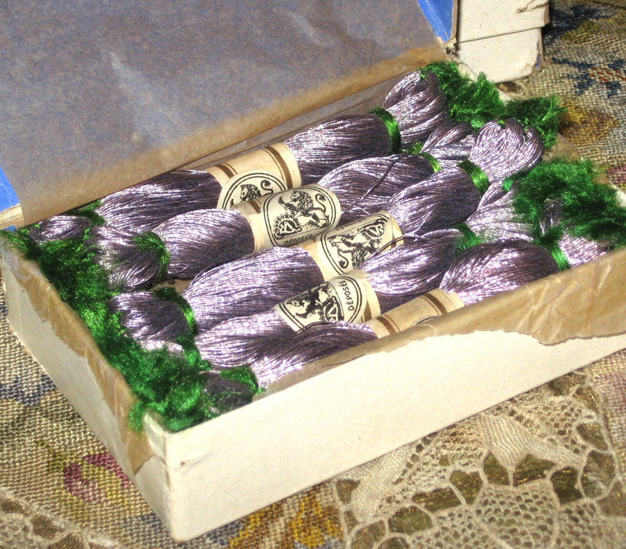 Metal Embroidery Threads Lavender – Vintage Passementerie